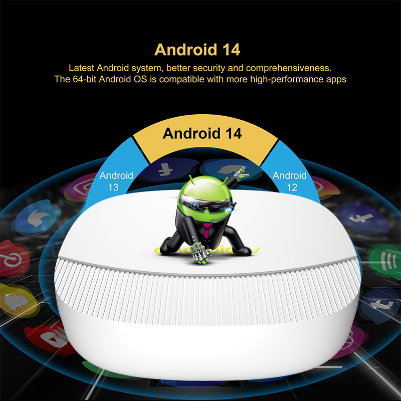 Smartifact TV98ATV Max (8+128) Ultra HD 8K Smart Android14 TV Box ...