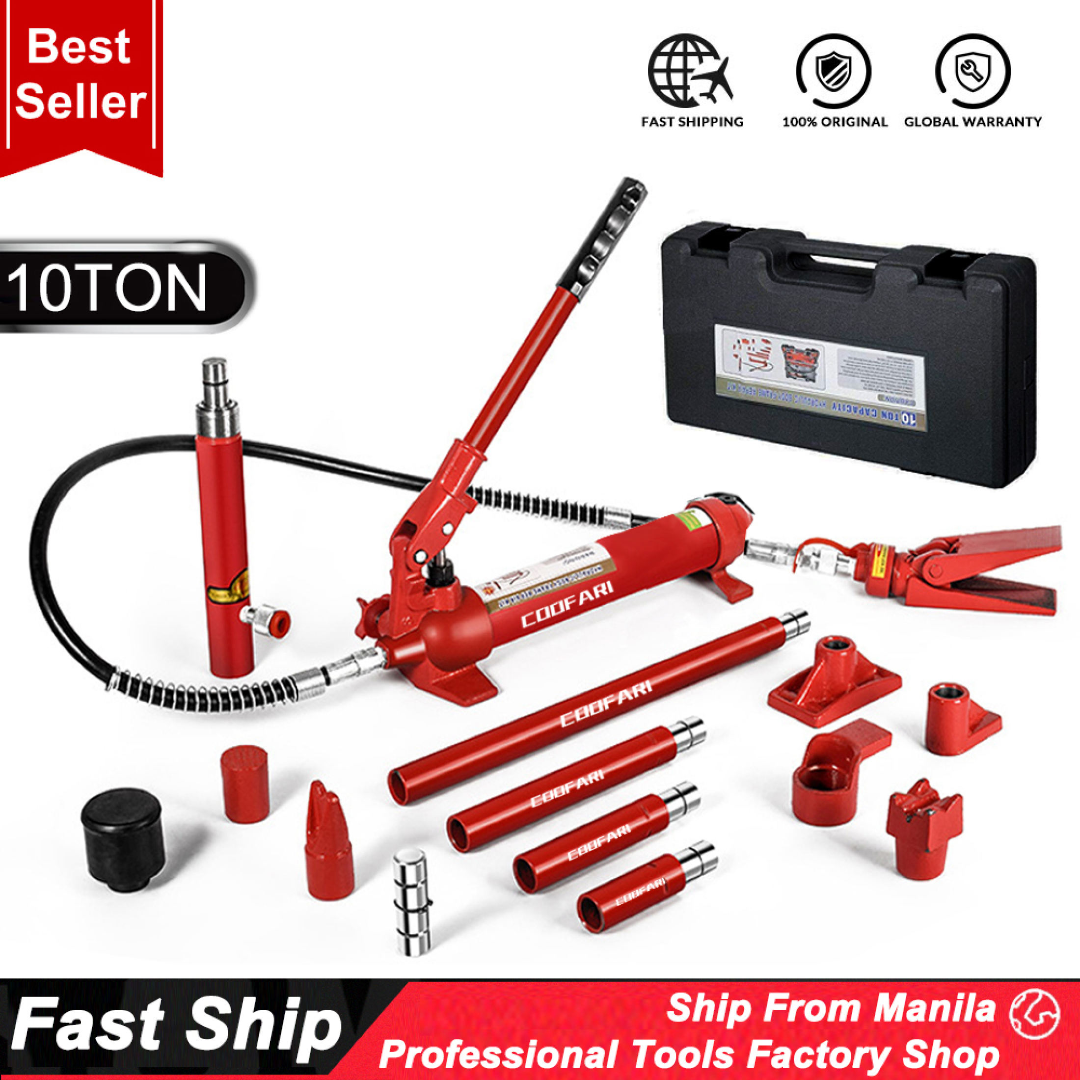 Portable Hydraulic Ram Auto Body Frame Repair Kit ,Separate hydraulic ...