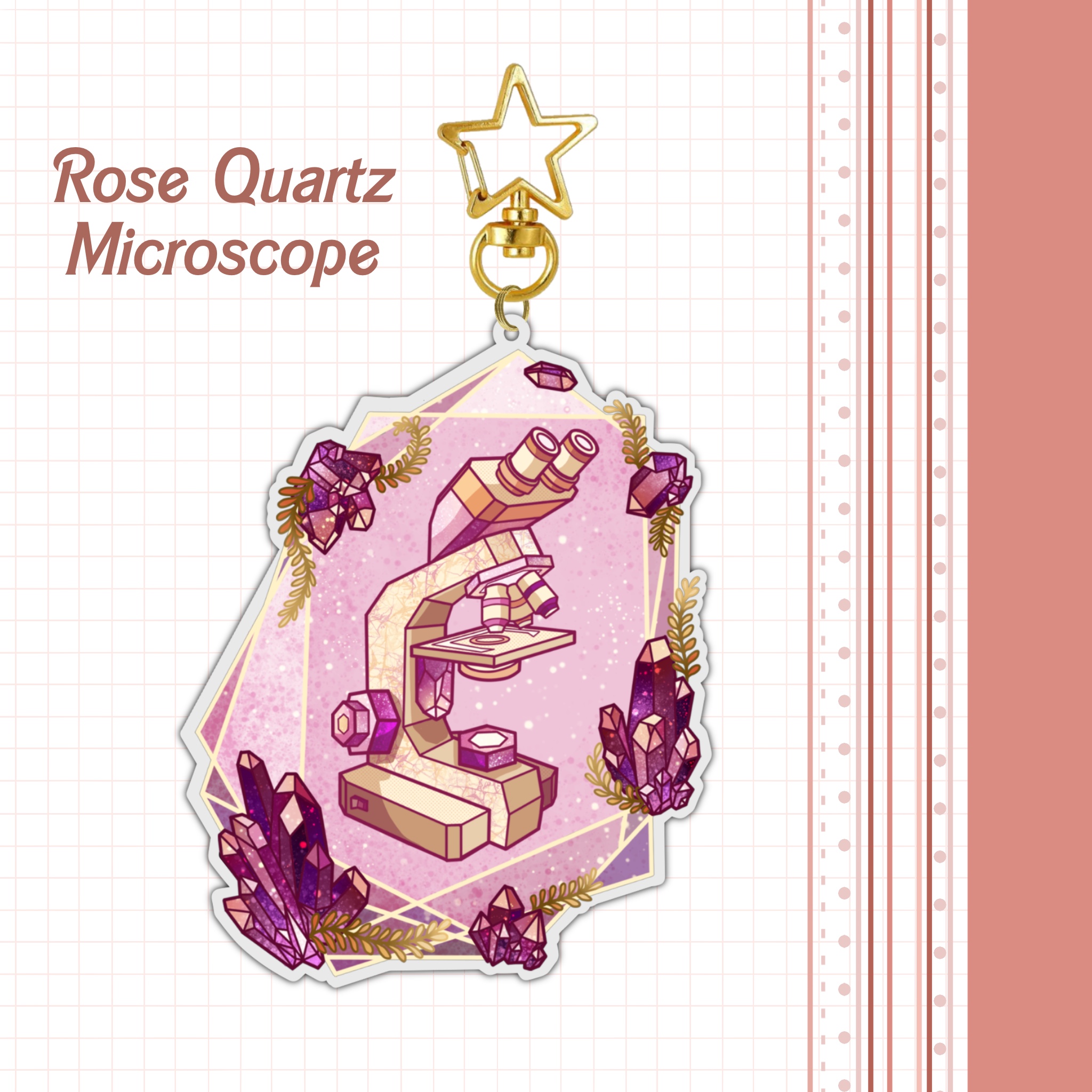 Microscope Medtech Medical Acrylic Keychain with Star-Shaped Keyring | Shopee Philippines