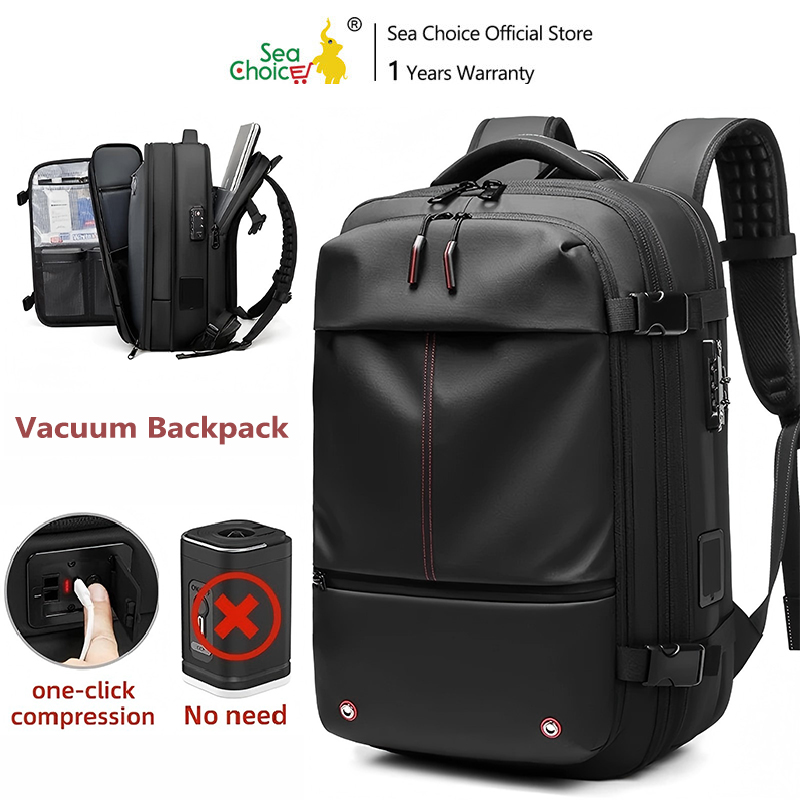 SEA CHOICE Air Bag Vacuum Backpack – Expansion, Business Travel Laptop ...