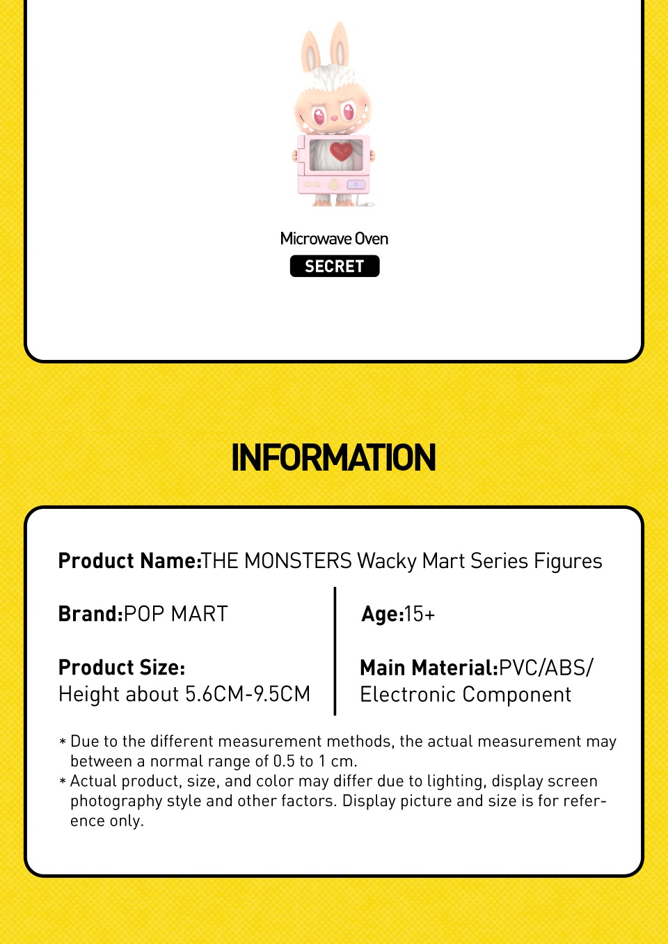 POP MART Labubu Wacky Mart Blind Box – 1pc Food-Themed Mystery Figure ...