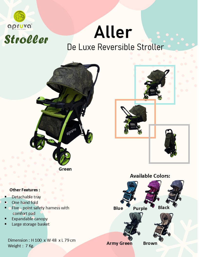 Apruva Aller De Luxe Reversible Stroller SD22 | Shopee Philippines