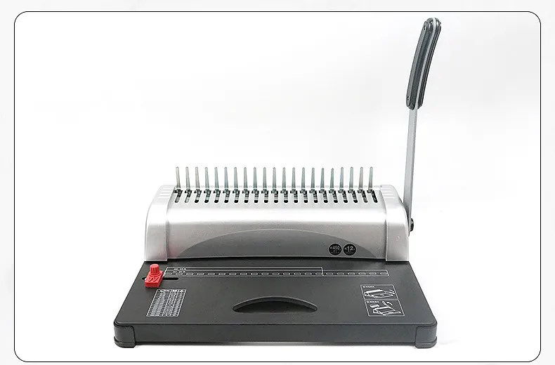 Ring/Comb Binding Machine 12 Punched Sheets Silver Office A3/A4 Size ...