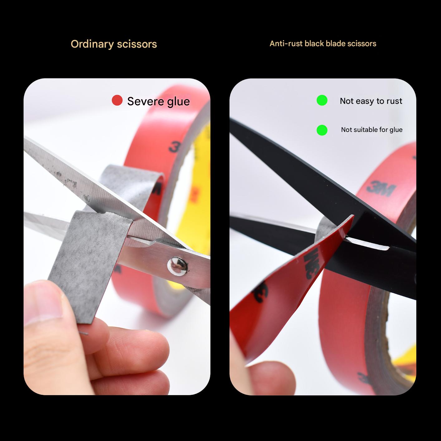 6 inch black scissors, office scissors, home paper art multi-purpose ...