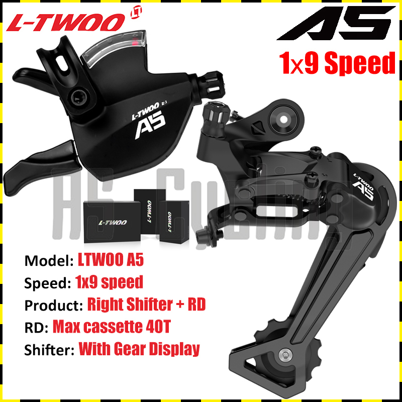 【COD&READY】LTWOO A5 9 Speed Rear Derailleur+Right Shifter RD Groupset ...