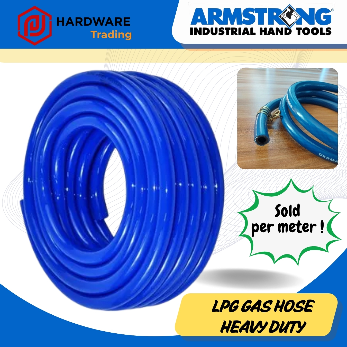 ARMSTRONG LPG GAS HOSE HEAVY DUTY ( SOLD PER METER ) -PJ | Shopee Philippines