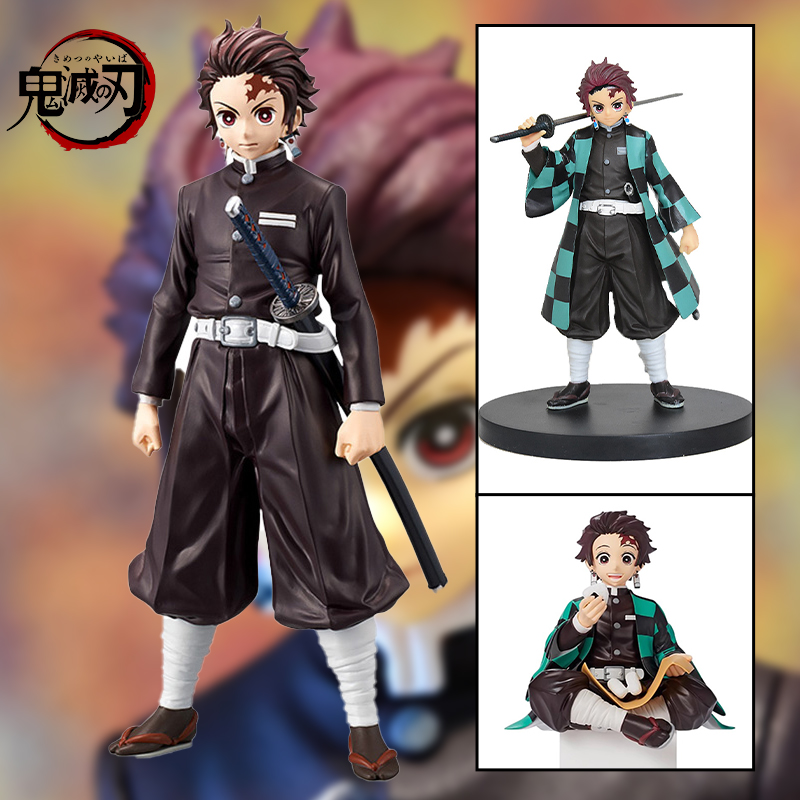 MARS FIGURE Demon Slayer Tanjiro Statue Set of 3 Standing Sitting Sword ...