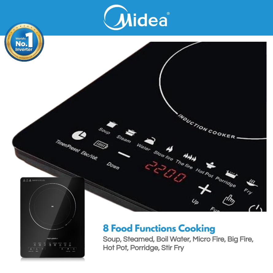 2200W Induction Cooker Electric Electromagnetic Touch Screen ...