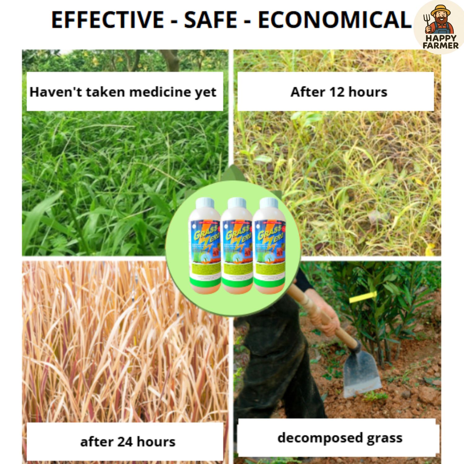 Grass Zero / GrassZero (Glyphosate) / Post Emergent Herbicide / Weed ...