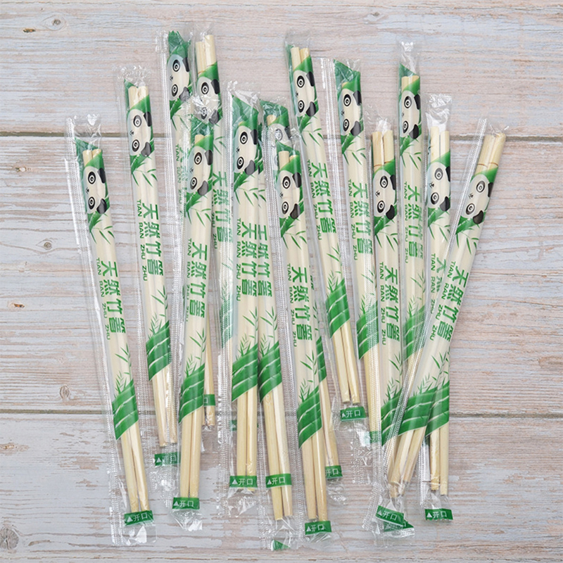 100pair Disposable Bamboo Chopsticks Individually Wrapped Chopstick For ...