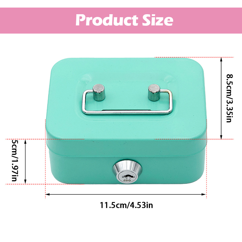 Money Secret Security Safe Box With Metal Lock Waterproof Portable ...