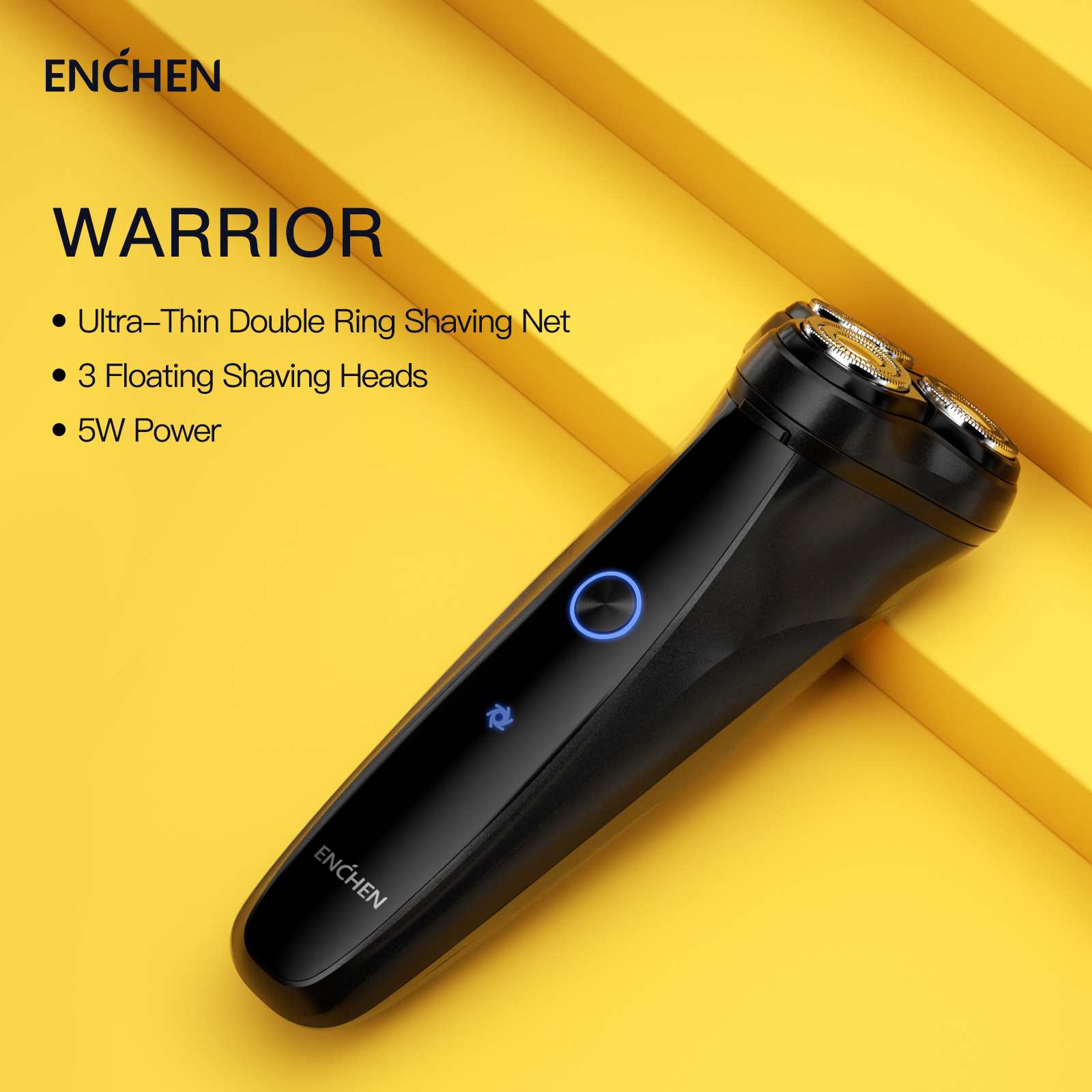 ENCHEN Flexiable 3D Rotary Electric Shaver Warrior Wet&Dry Shave Pop-Up ...