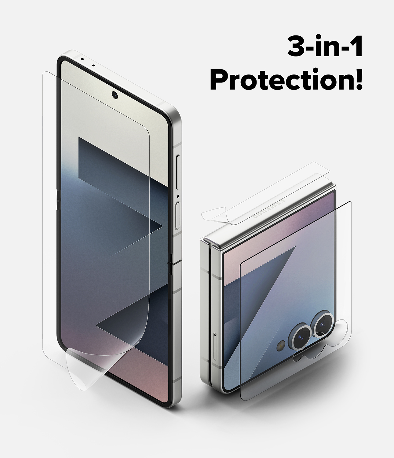 Ringke Galaxy Z Flip 7 Screen Protector | 3-in-1 Protector Pro | Shopee ...