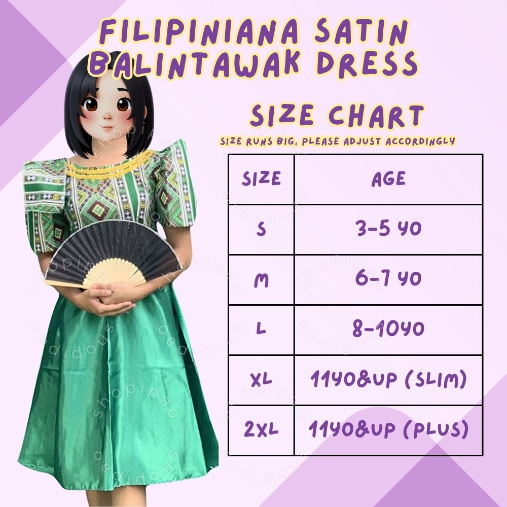 SPP Filipiniana Balintawak Satin Dress for Buwan ng Wika Traditional ...