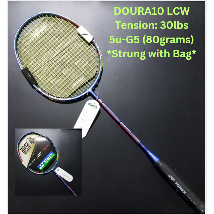FULL CARBON BADMINTON RACKET PROFESSIONAL OFFENSIVE TYPE 24-31Lbs. (4u ...