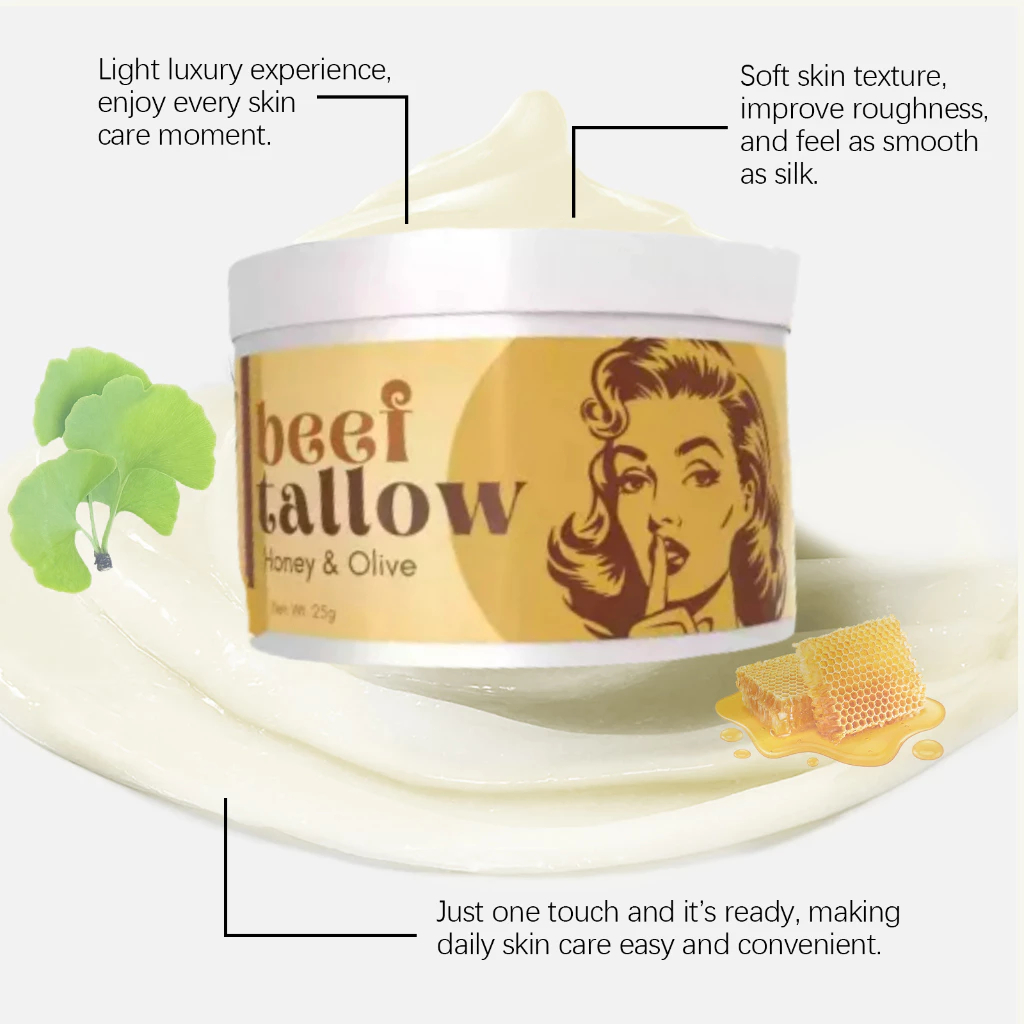 Beef Tallow Honey and Olive Beef Tallow Original Anti Aging Moisturizer ...