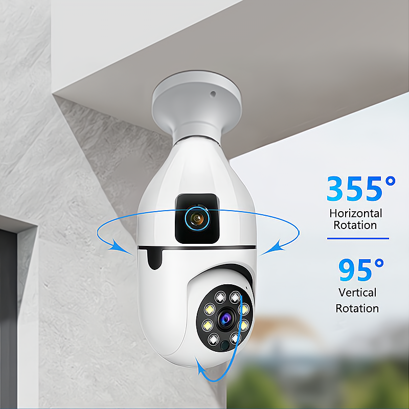 CAMVIEW Cctv V380 Wireless Ultra HD Dual-Lens Security Camera Tracking Night Vision | Shopee ...