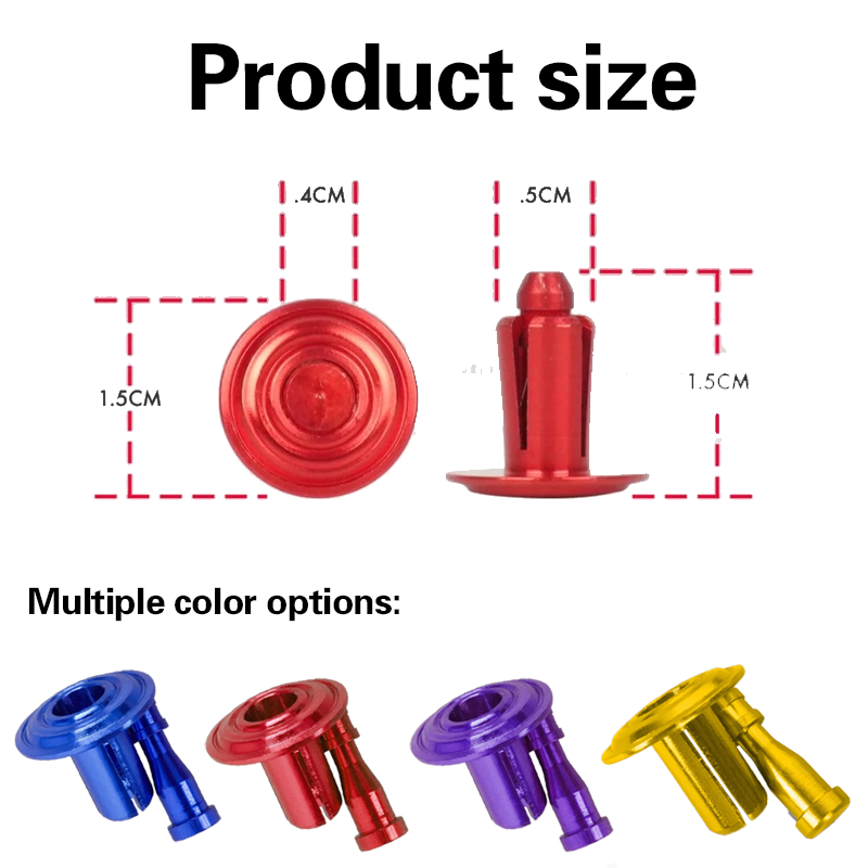 8H SHIP CNC Aluminum Push Pin Rivet M5x15 (8Pcs) - Motorcycle Universal ...