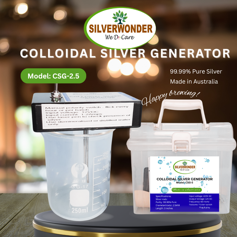 SILVERWONDER Colloidal Silver Generator Brewer CSG-2.5 from Australia ...