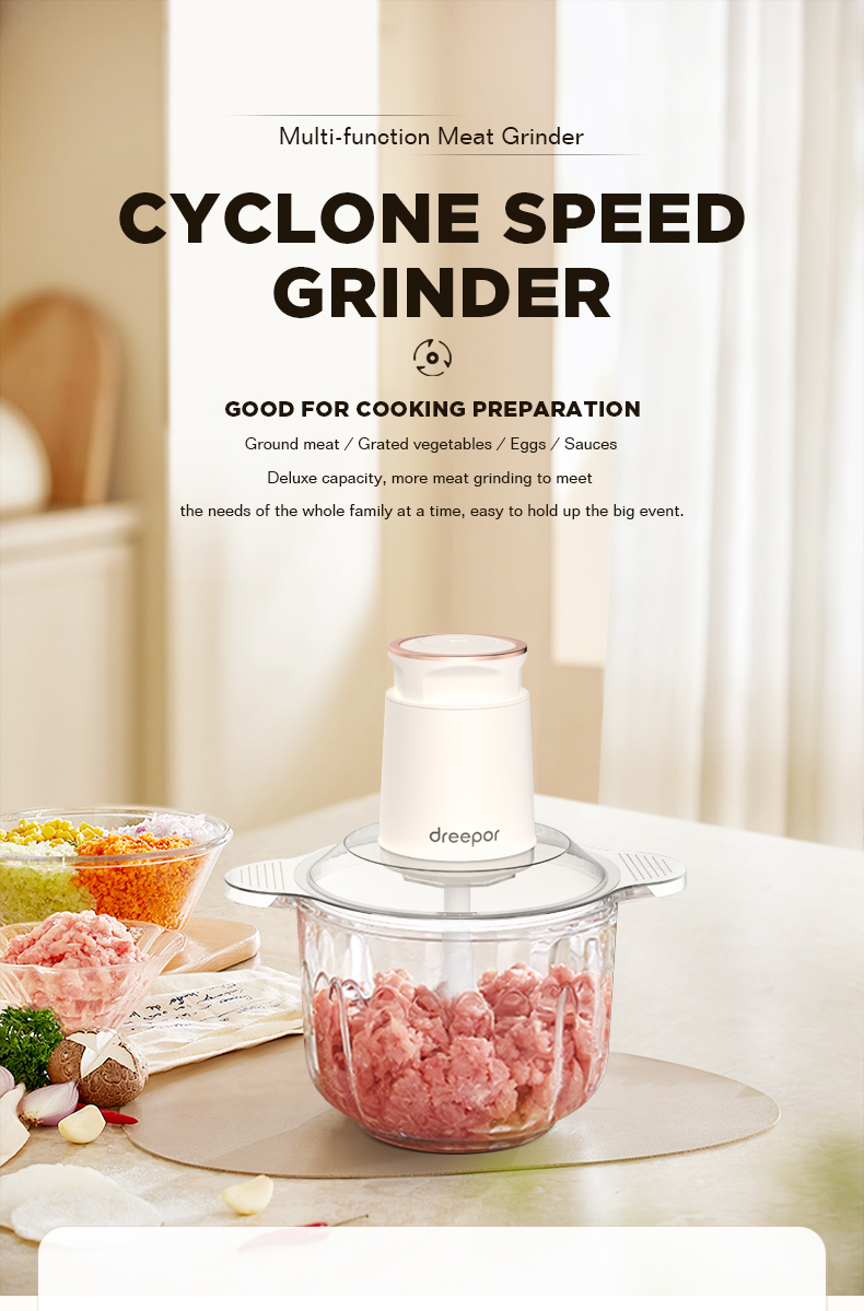Dreepor Meat Grinder Electric Food Processor Electric Heavy Duty ...