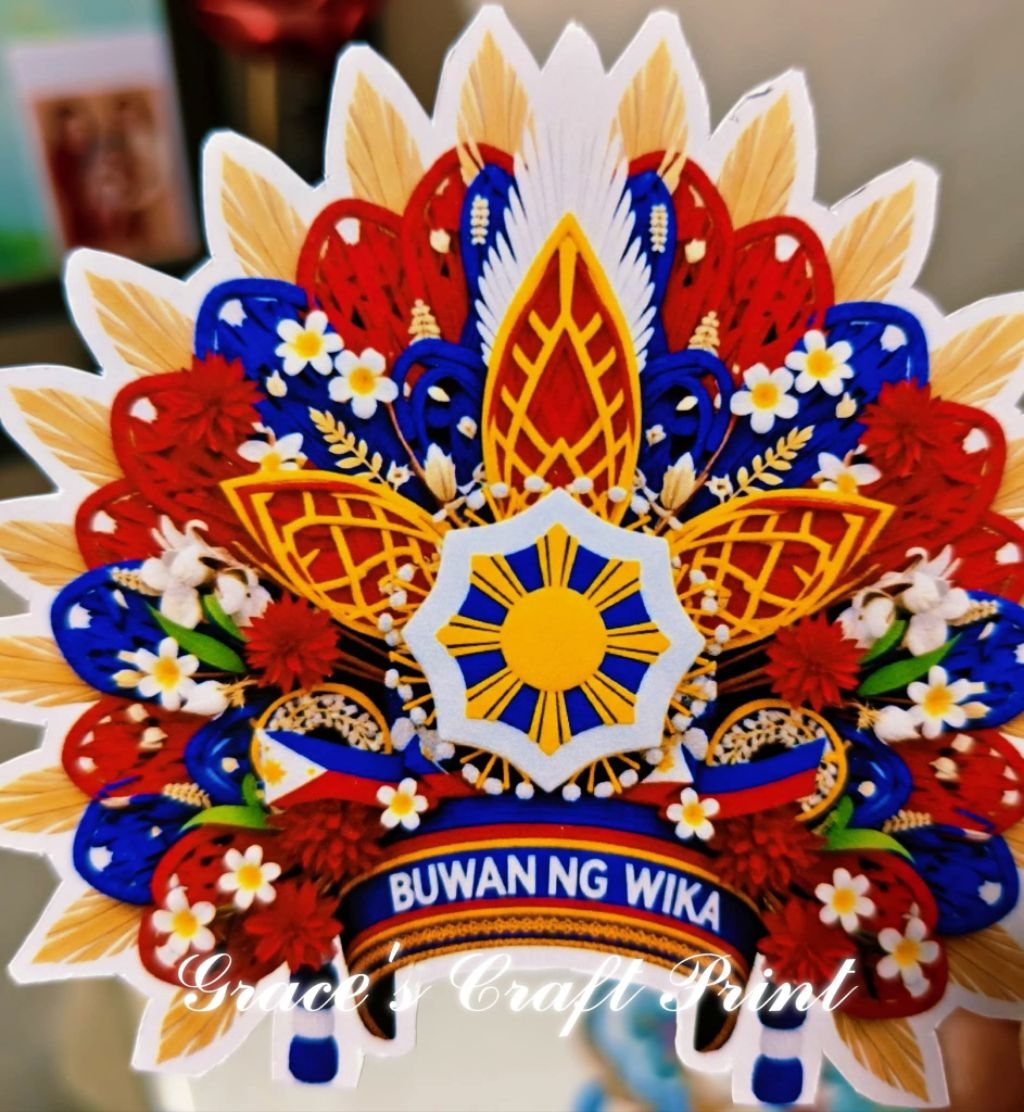 Buwan ng wika Head dress, Head piece 230 gsm photo paper, 30 microns ...