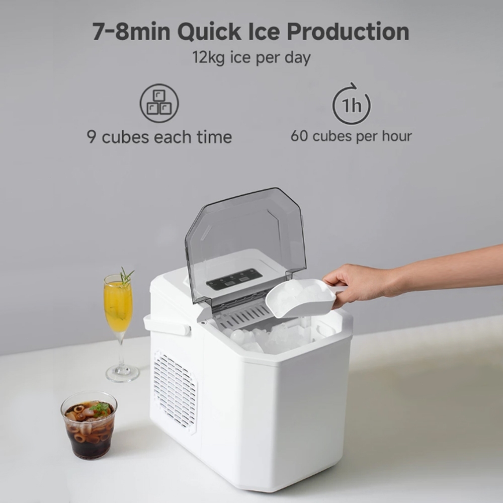 Apelux Ice Maker Machine Portable Automatic Electric Household Mini ...