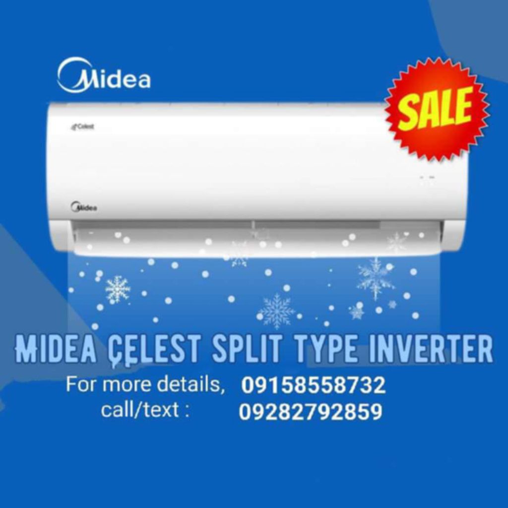 MIDEA 1.0HP Celest Split Type Inverter Airconditioner | Shopee Philippines