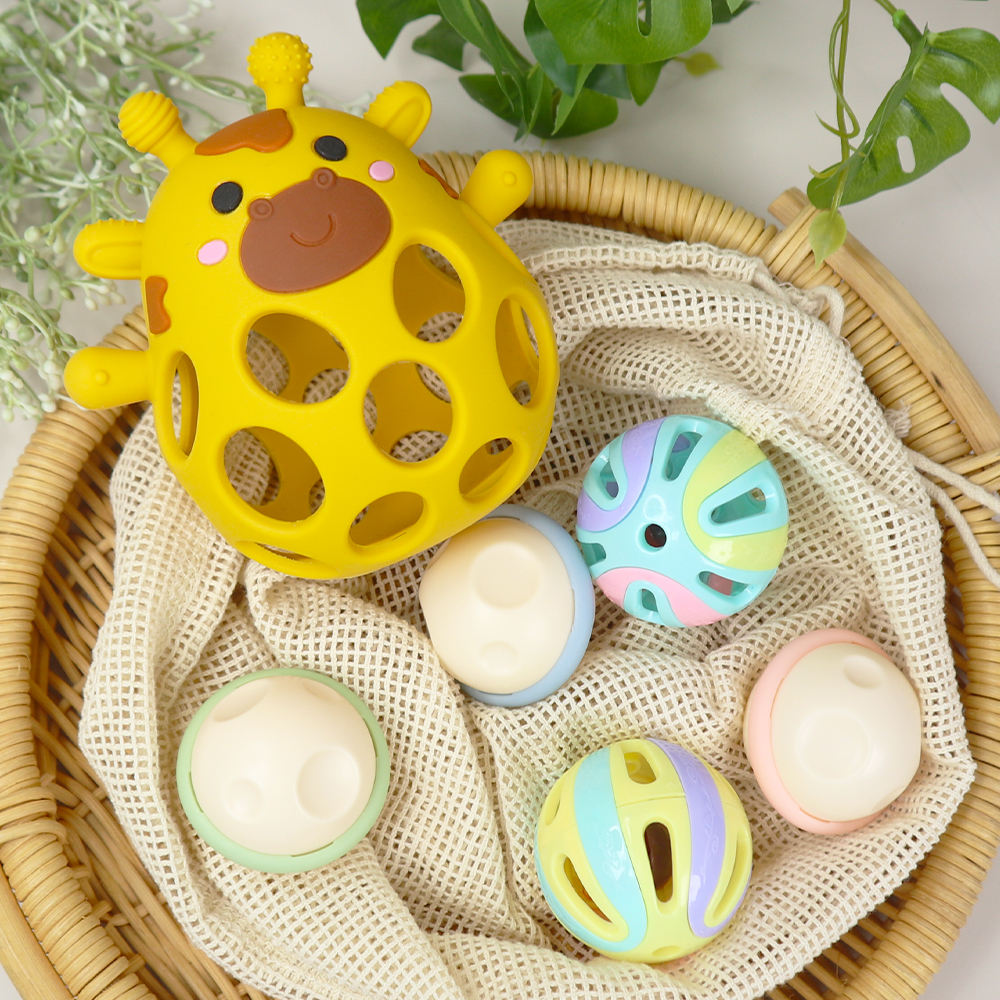 Baby Teether Toy BPA-Free Safe Chewable Molar Stick for Teething Relief ...