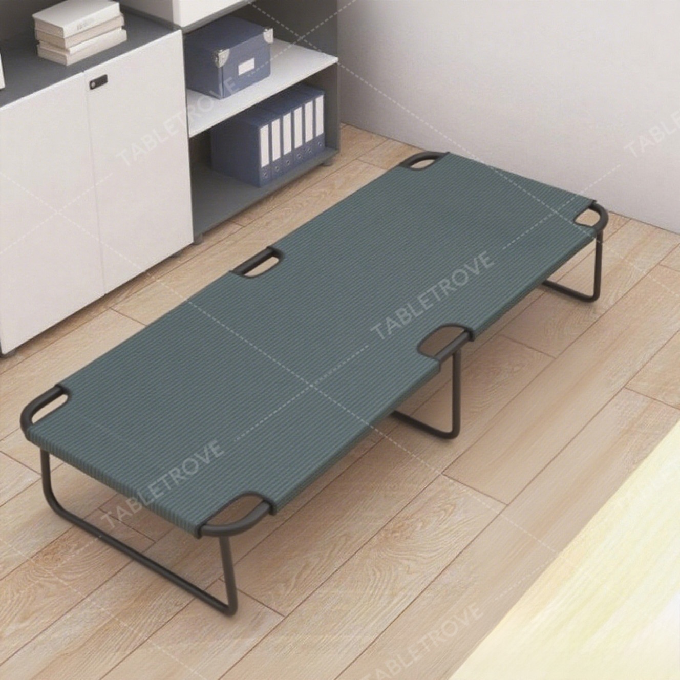 TABLETROVE Folding Bed Adjustable Portable Bed Portable Single Bed With ...