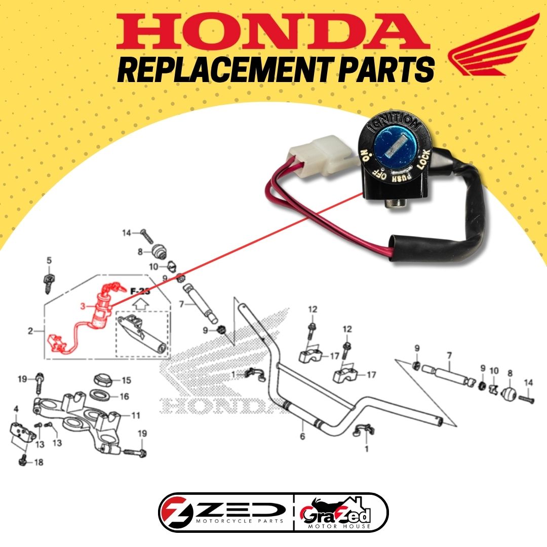 Honda Xrm 125 / 110 Ignition Switch | Shopee Philippines