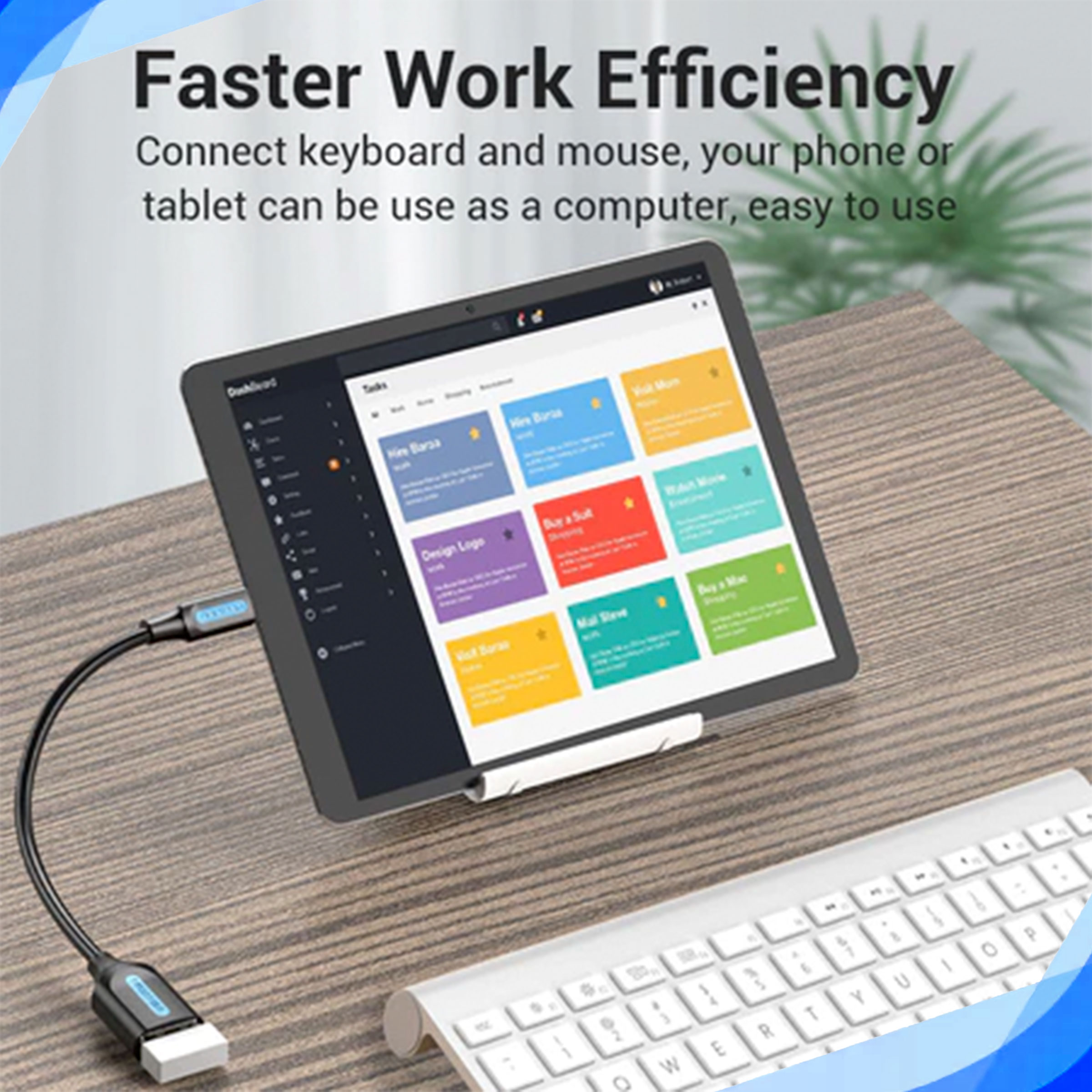 YOSHI! 0.15M (CCUBB)OTG USB ADAPTER Micro-B Male/USB-A Female USB 2.0 ...