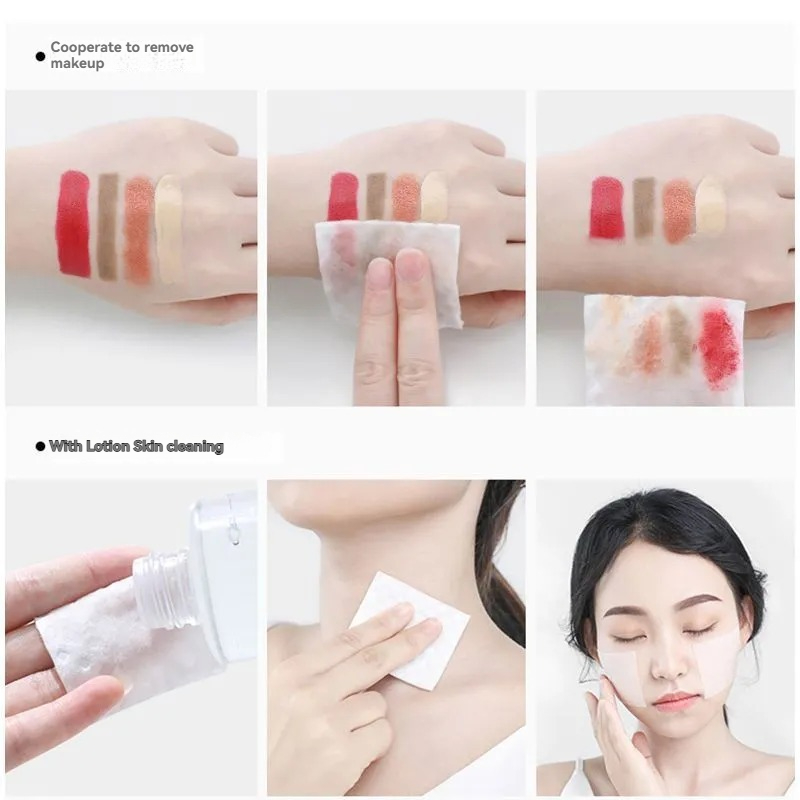 220 PCS Disposable Cotton Pad Cosmetic Makeup Remover Cotton Pads Face ...