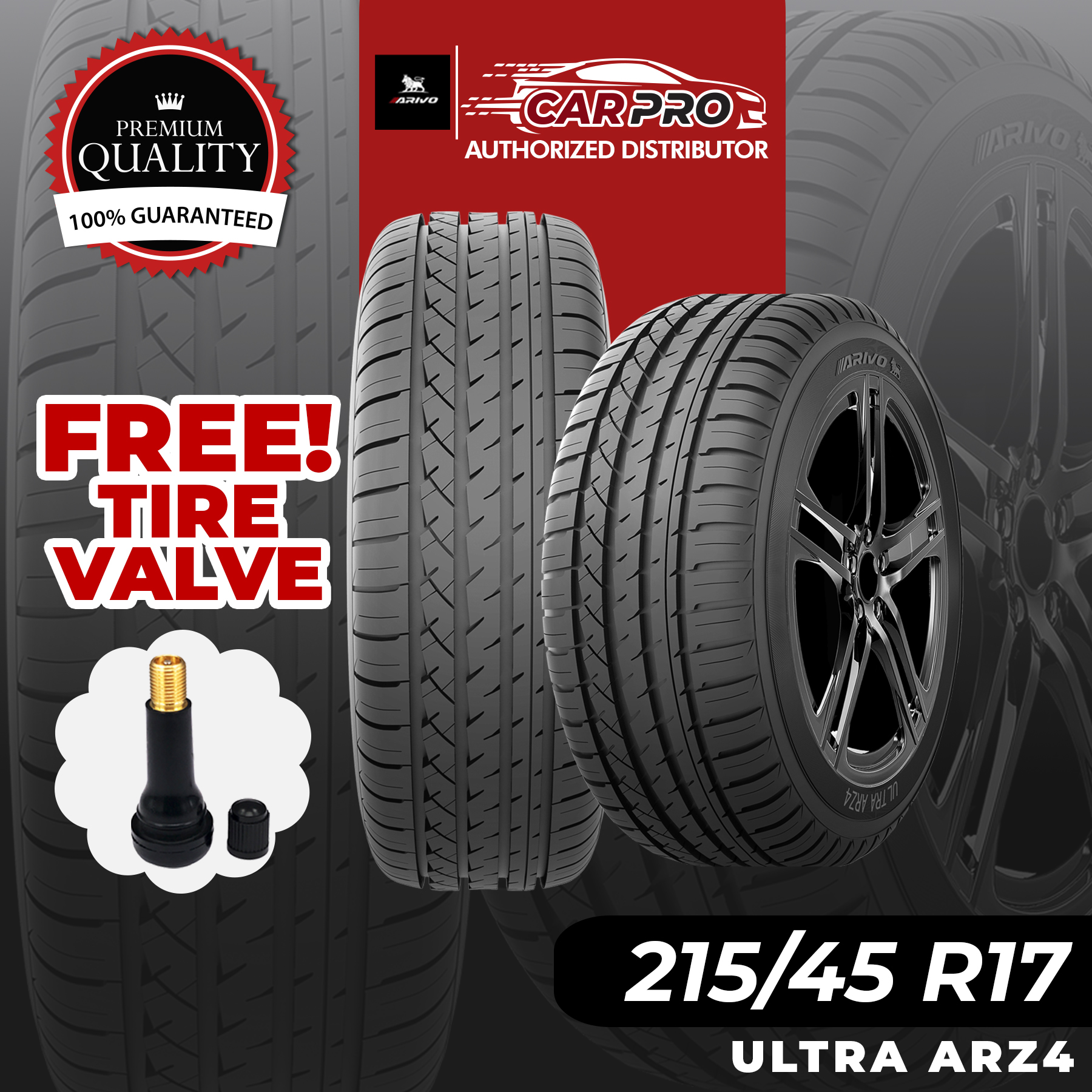 ARIVO 215/45 R17 ULTRA ARZ4 (TIRES ONLY) | Shopee Philippines