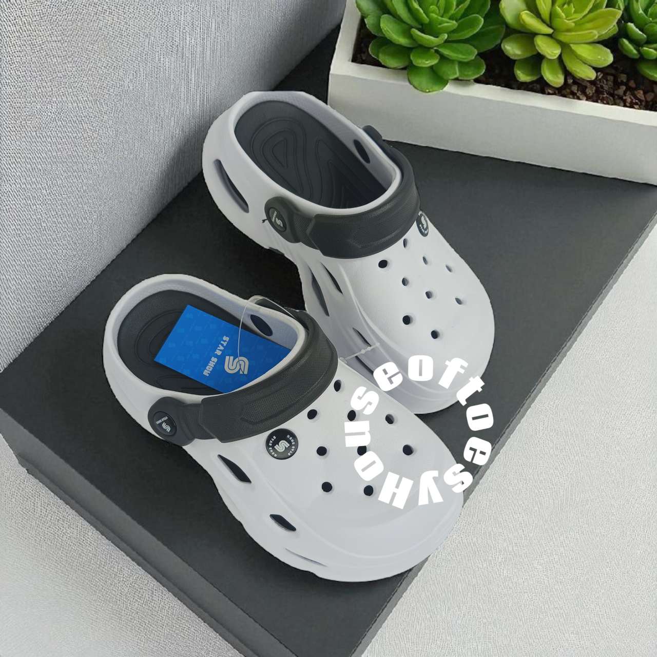 Fashion clog shoes new style outer wear thick-soled hole sandals for ...