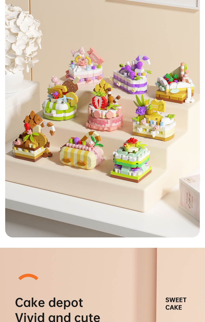 New Design Cake Party Building Blocks Dessert Strawberry Chocolate ...