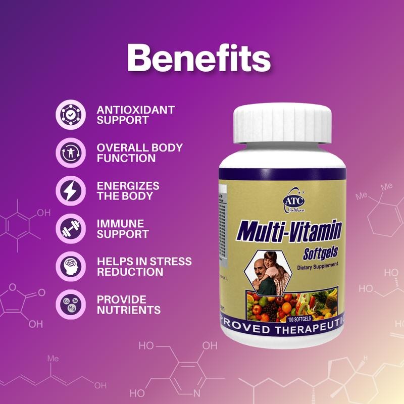 ATC Multi-Vitamins 1000mg x 100's FDA Approved Dietary Supplements ...