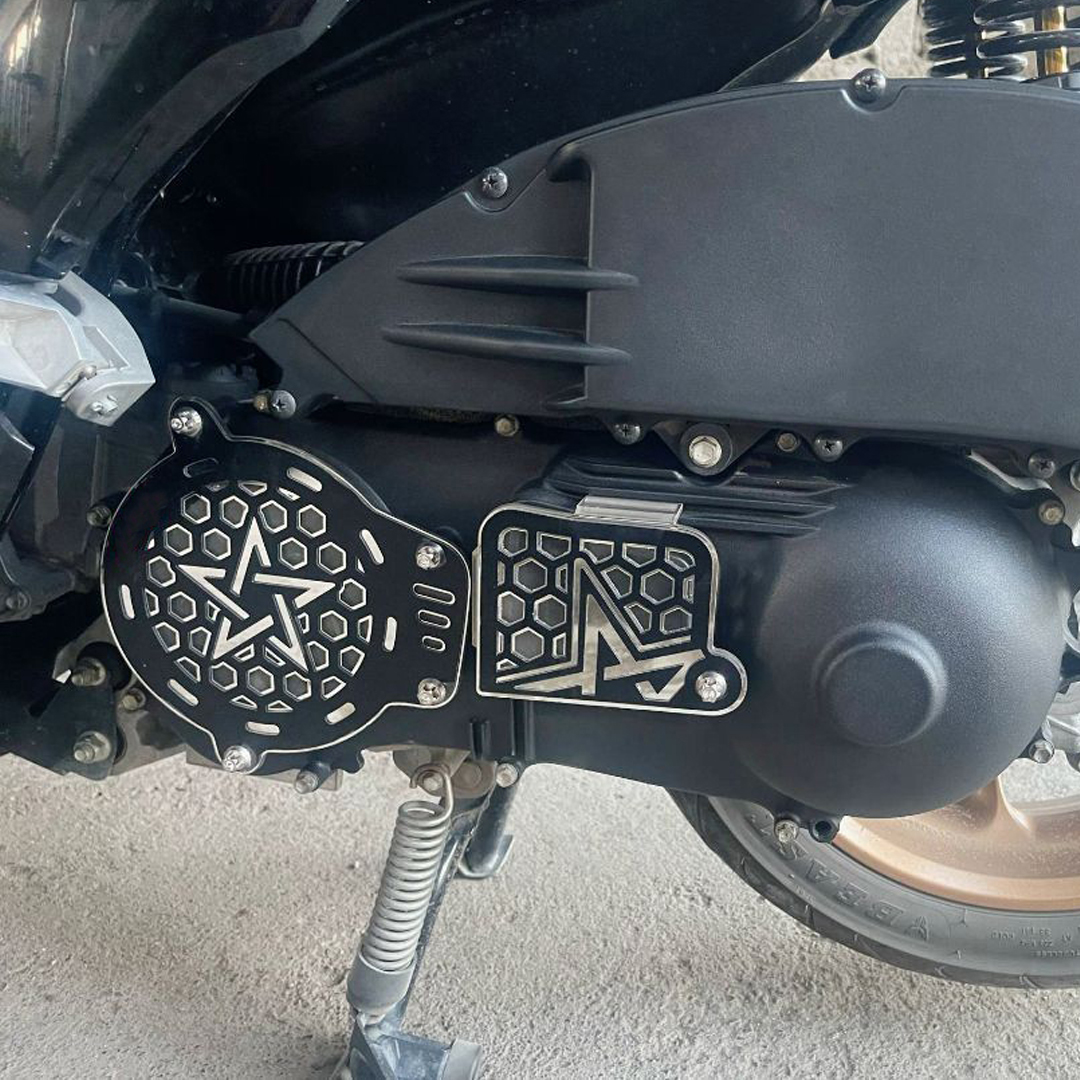 CVT COVER ENGINE COVER STAR BLACK SERIES YAMAHA Nmax V2 Aerox V2 Yamaha ...