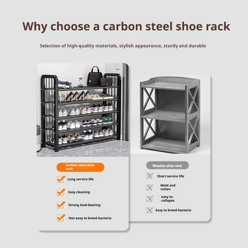 Multi-layer Shoe Rack Steel Frame Shoe Rack Organizer Simple Shoe Stand ...
