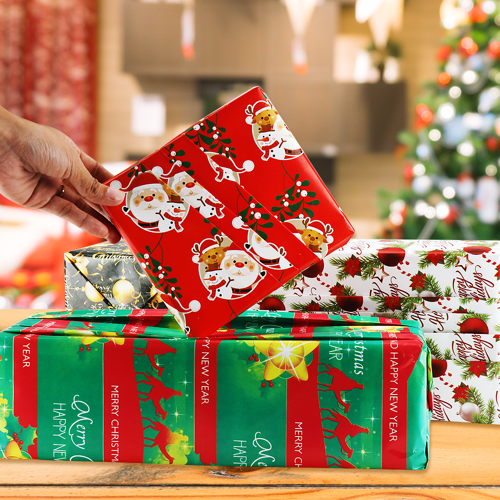FCI Christmas Wrapper Assorted Design (CXW) 10/20/50sheets per roll ...