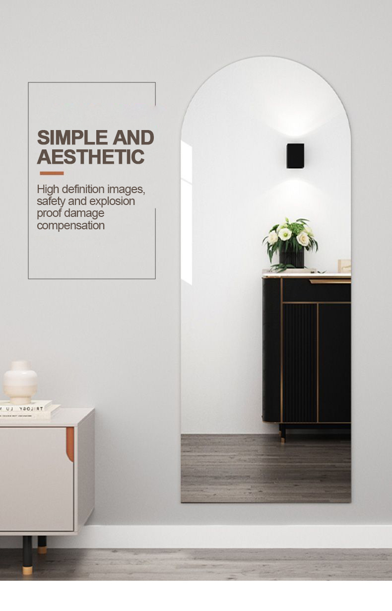 Hd Acrylic Mirror Paste Wall Mirror Full Body Mirror Explosion-Proof ...
