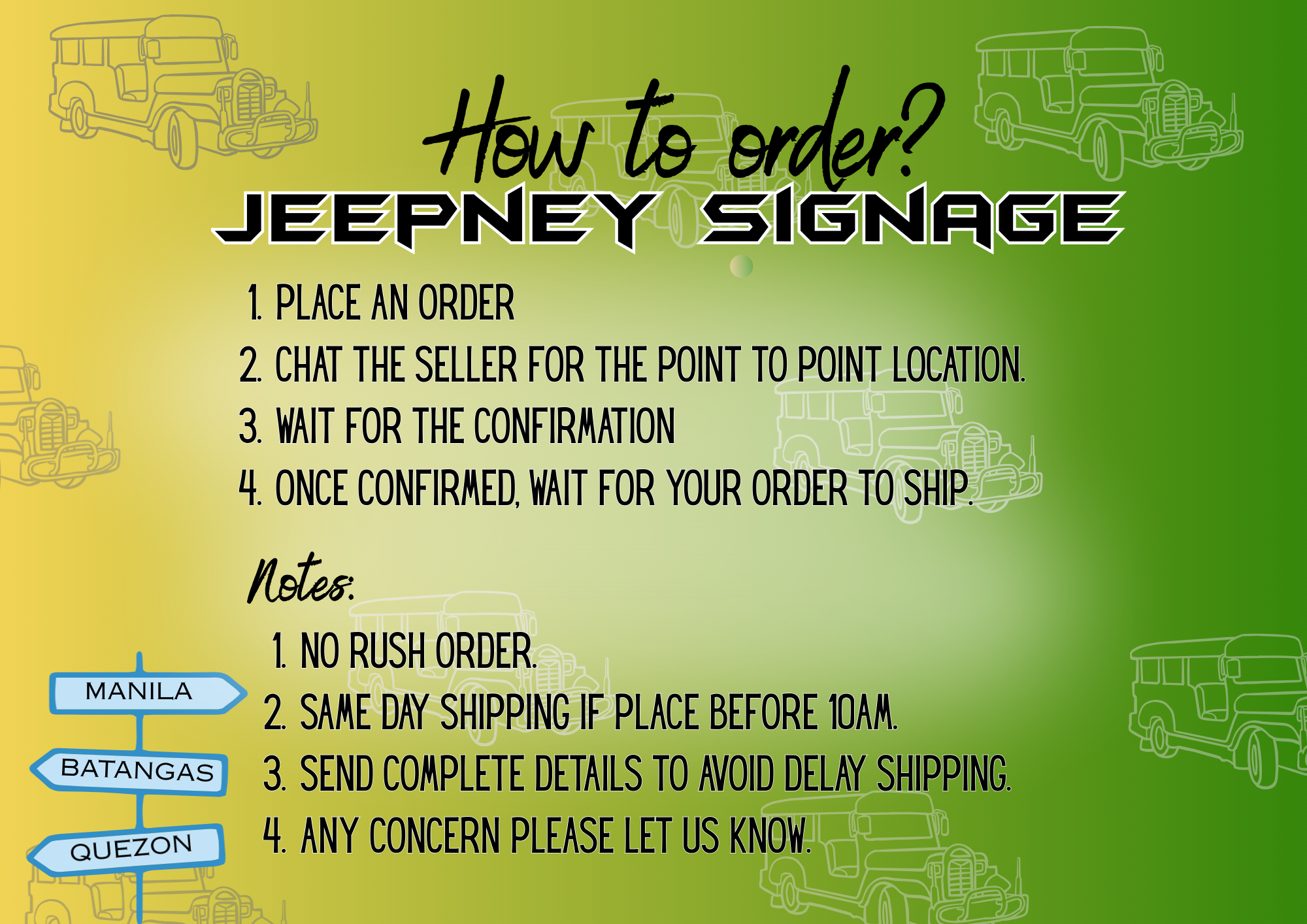 JEPR I JEEPNEY SIGNAGE I SINTRA BOARD I ANY POINT OF PHILIPPINES I ...