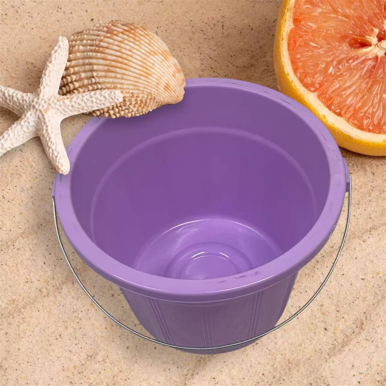 PAIL TIMBA 2.5 gallon black/color plastic bucket with steel handle ...