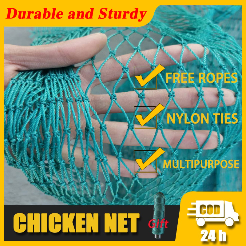 Free Rope Chicken Net 100 Meters 9ft Lambat Fish Net for Chicken Range ...