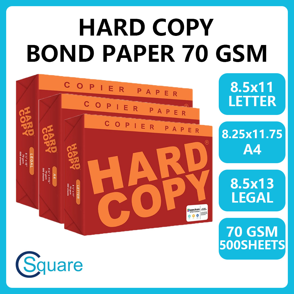 CSQUARE A4 / Short / Long Hard Copy Bond Paper For School and Office ...