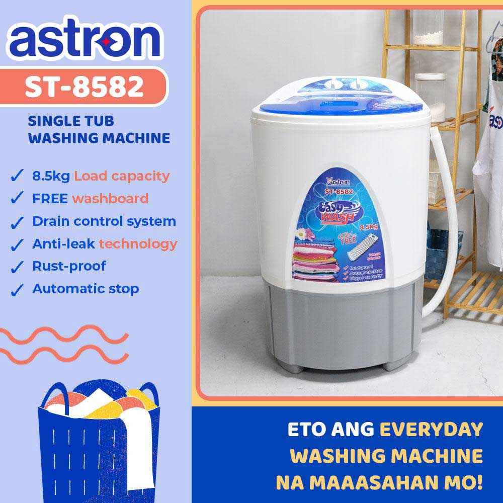 Astron ST8582 Single Tub Washing Machine - Blue | 8.5kg Capacity ...