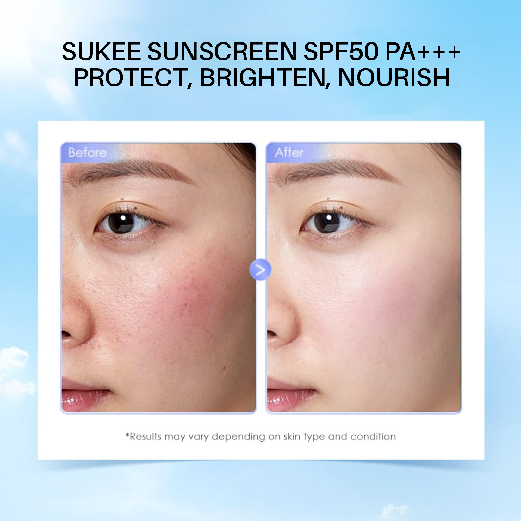 SUKEE Sunscreen UV Defense Original Sun Screen SPF50 PA++ Moisturize ...