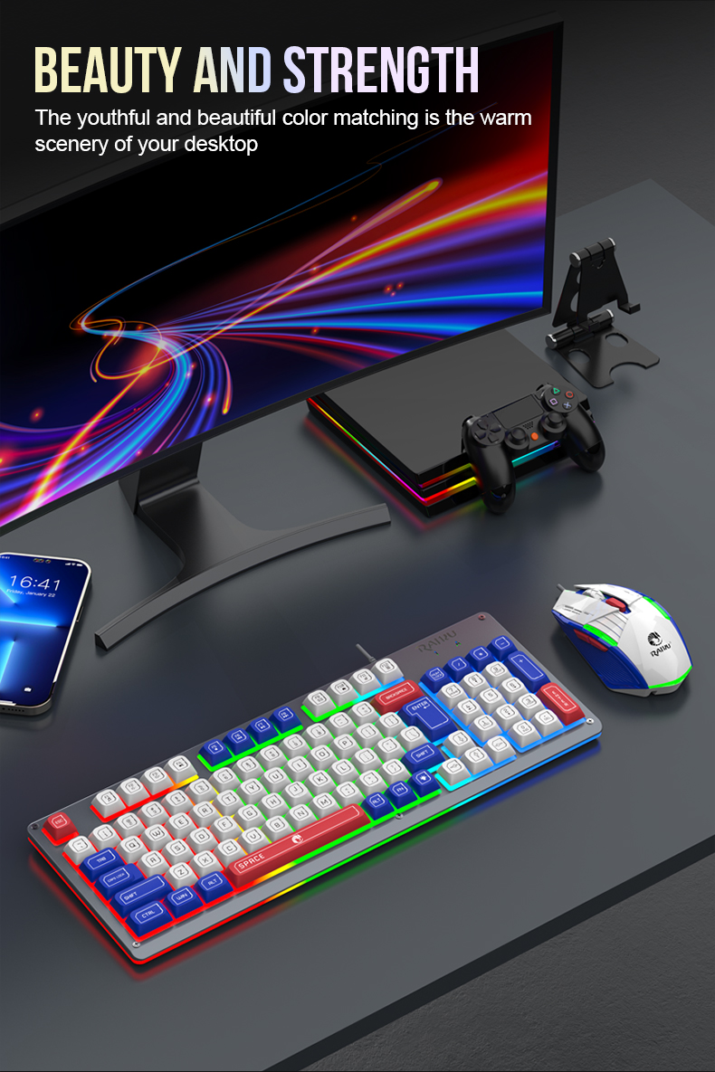 Zeus x RAIKU T98 PRO 94 Keys Metal Cover Rainbow Spherical Keycaps ...