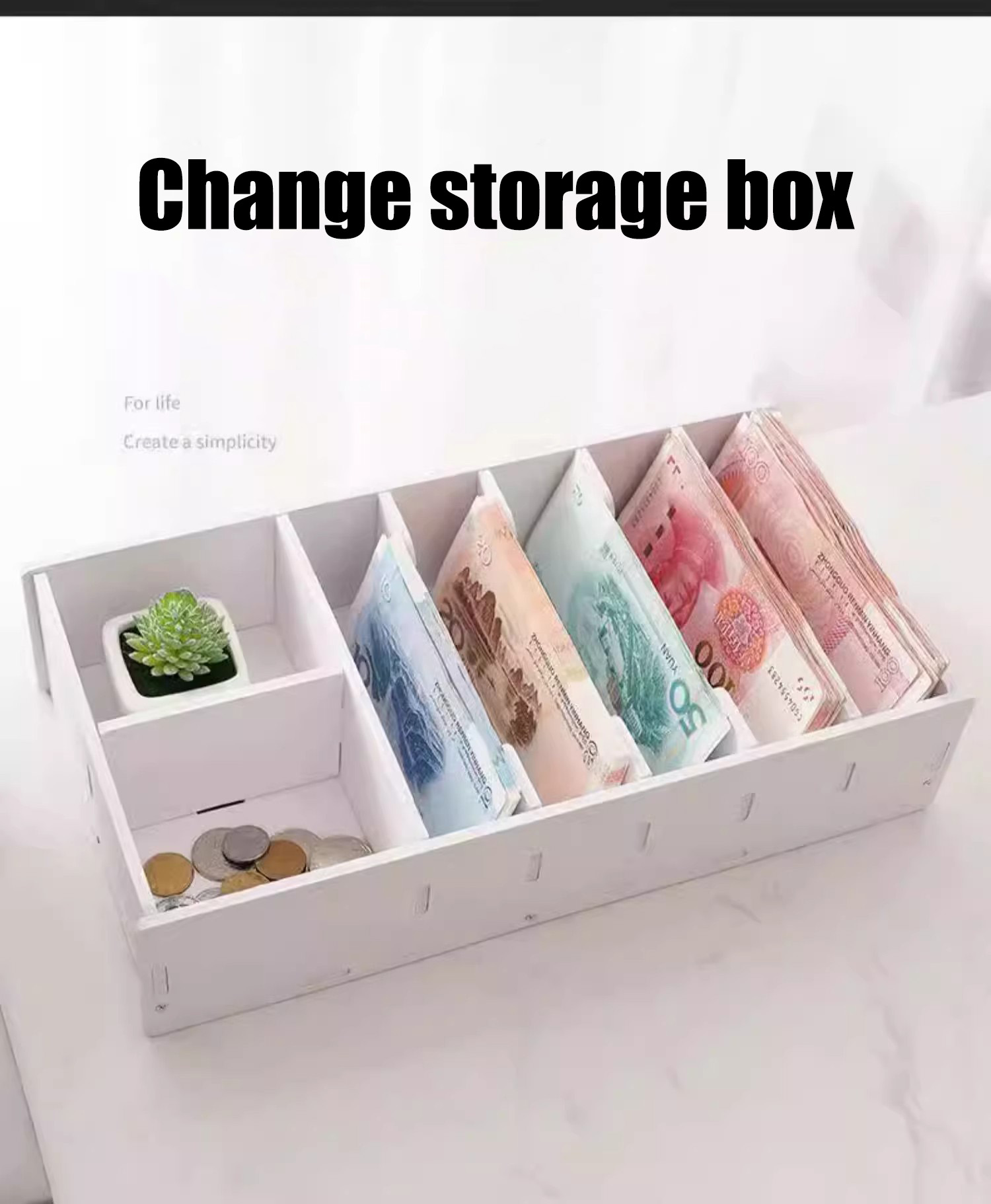 Change Storage Box - Desktop Multi-Drawer Money Storage Box, suitable ...