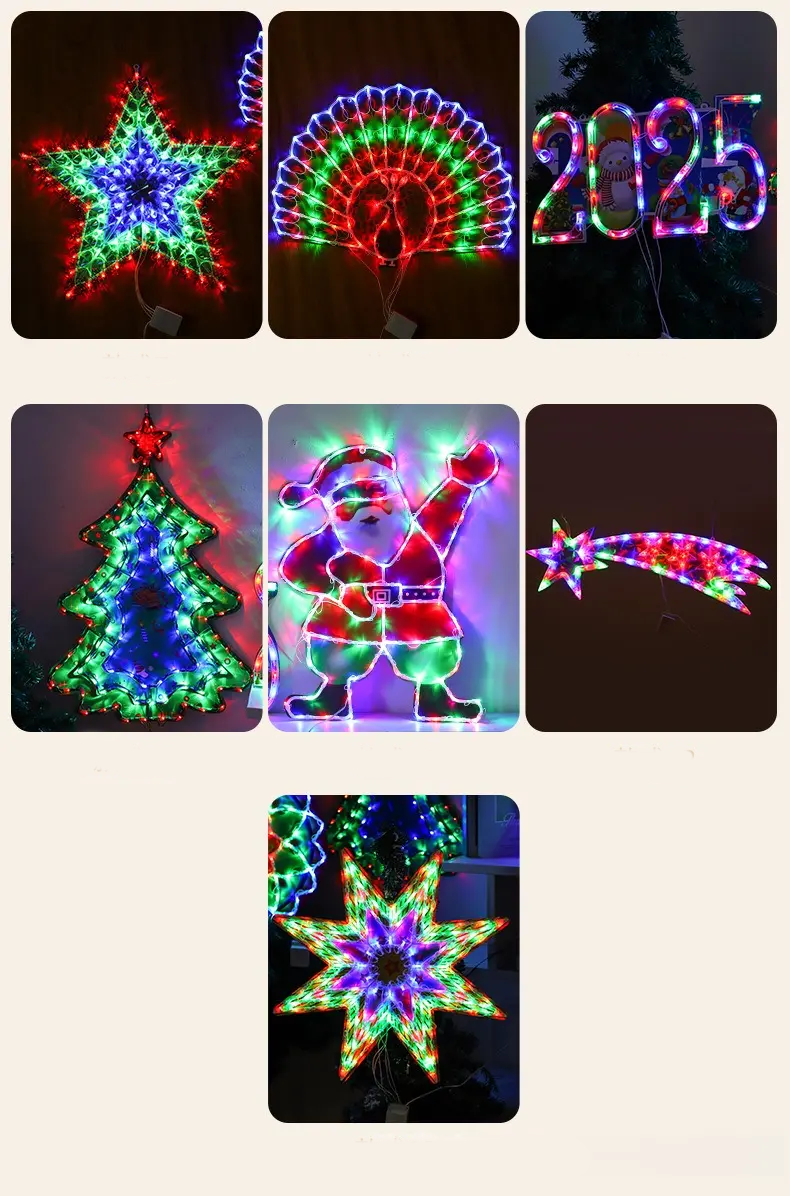Christmas Parol Lantern LED Lights Outdoor Decorative Dancing Colorful ...