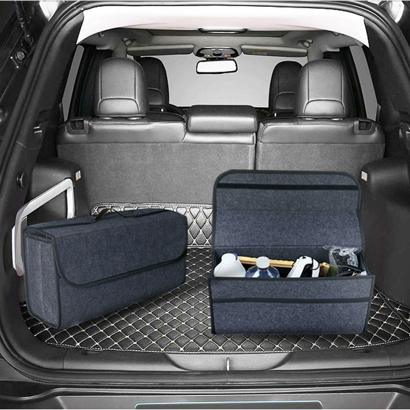 Universal Car Trunk Storage Box Car Soft Felt Storage Box Container Box ...